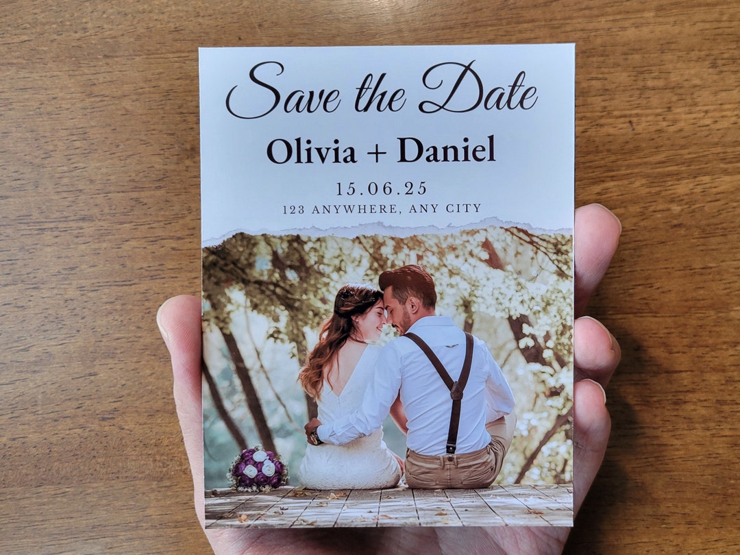 Save the Date Magnet Save the Date Wedding Magnet Custom Photo Magnet ...