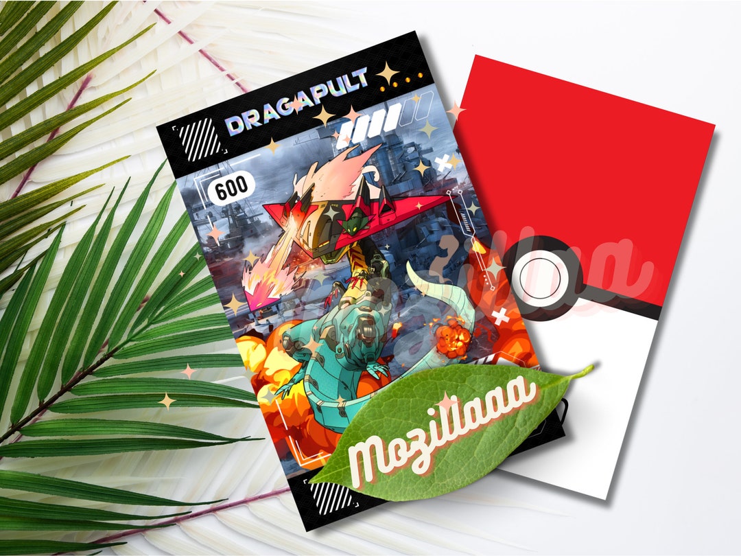 Custom Mecha Pokemon Card Dragapult Mechanical Design - Etsy