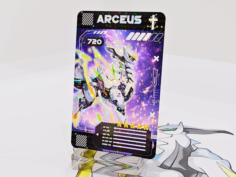 Custom Mecha Pokemon Card Arceus Mechanical Design - Etsy UK
