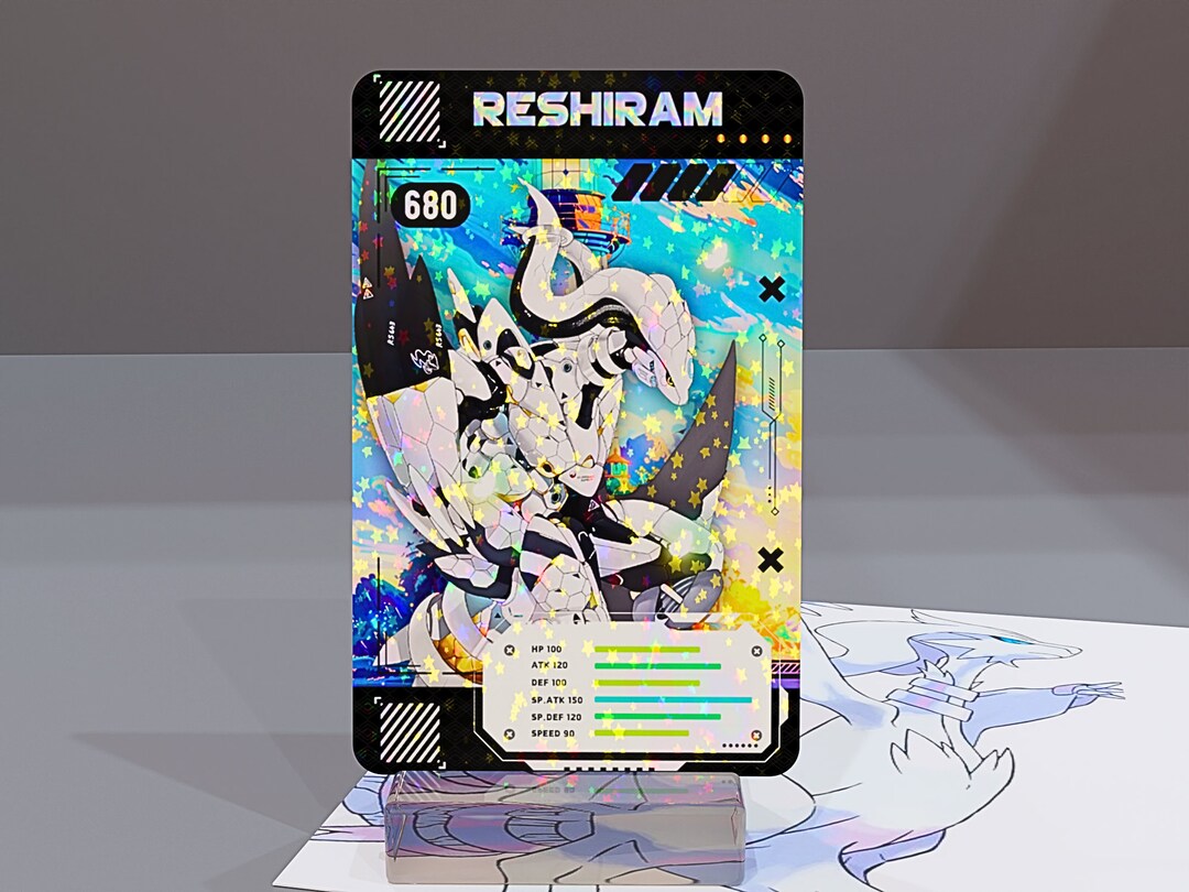 Reshiram Mechanical Design Custom Card Inspired by Pokemon - Etsy