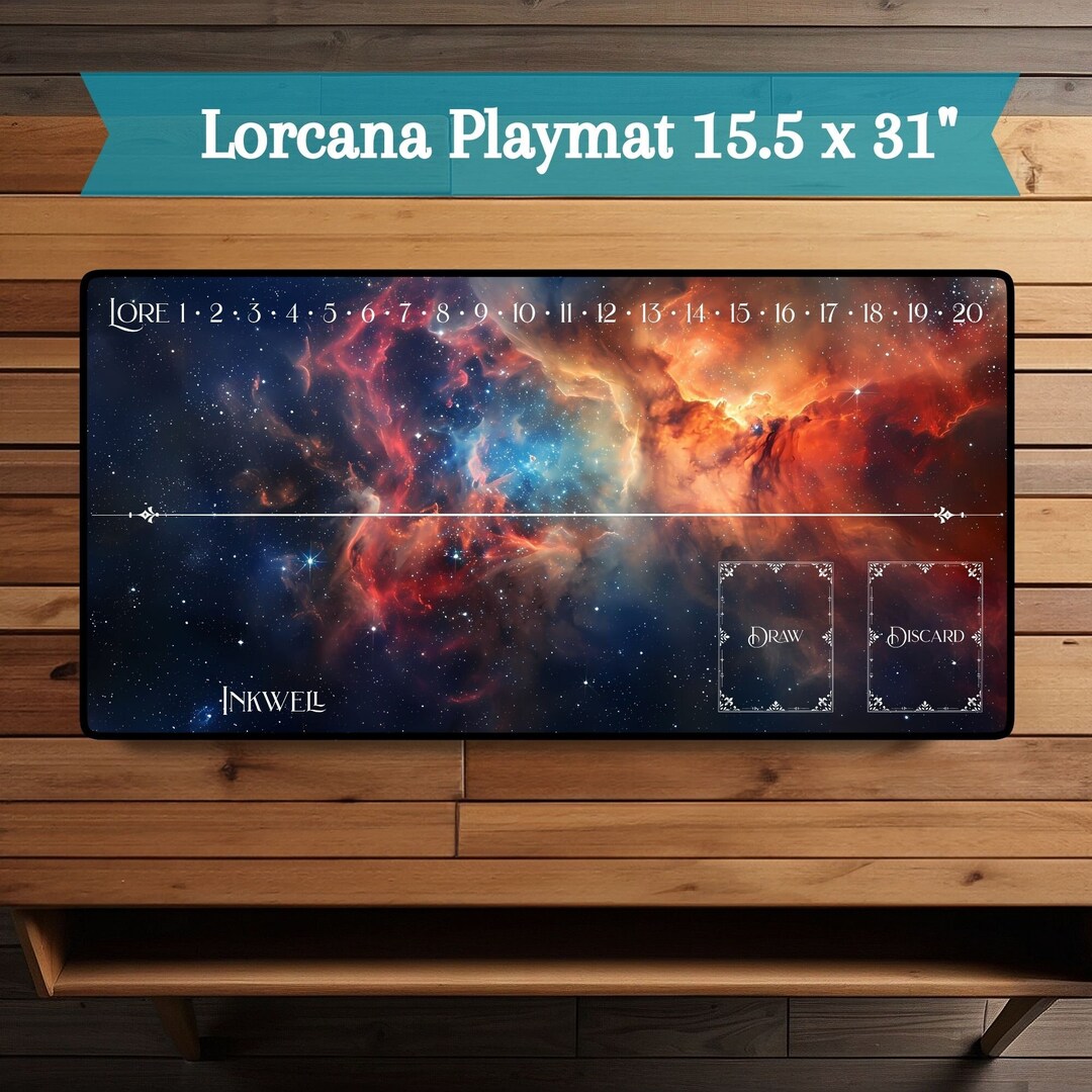 Vibrant Galaxy TCG Lorcana Playmat Gifts for Gamers Disney Trading Card ...