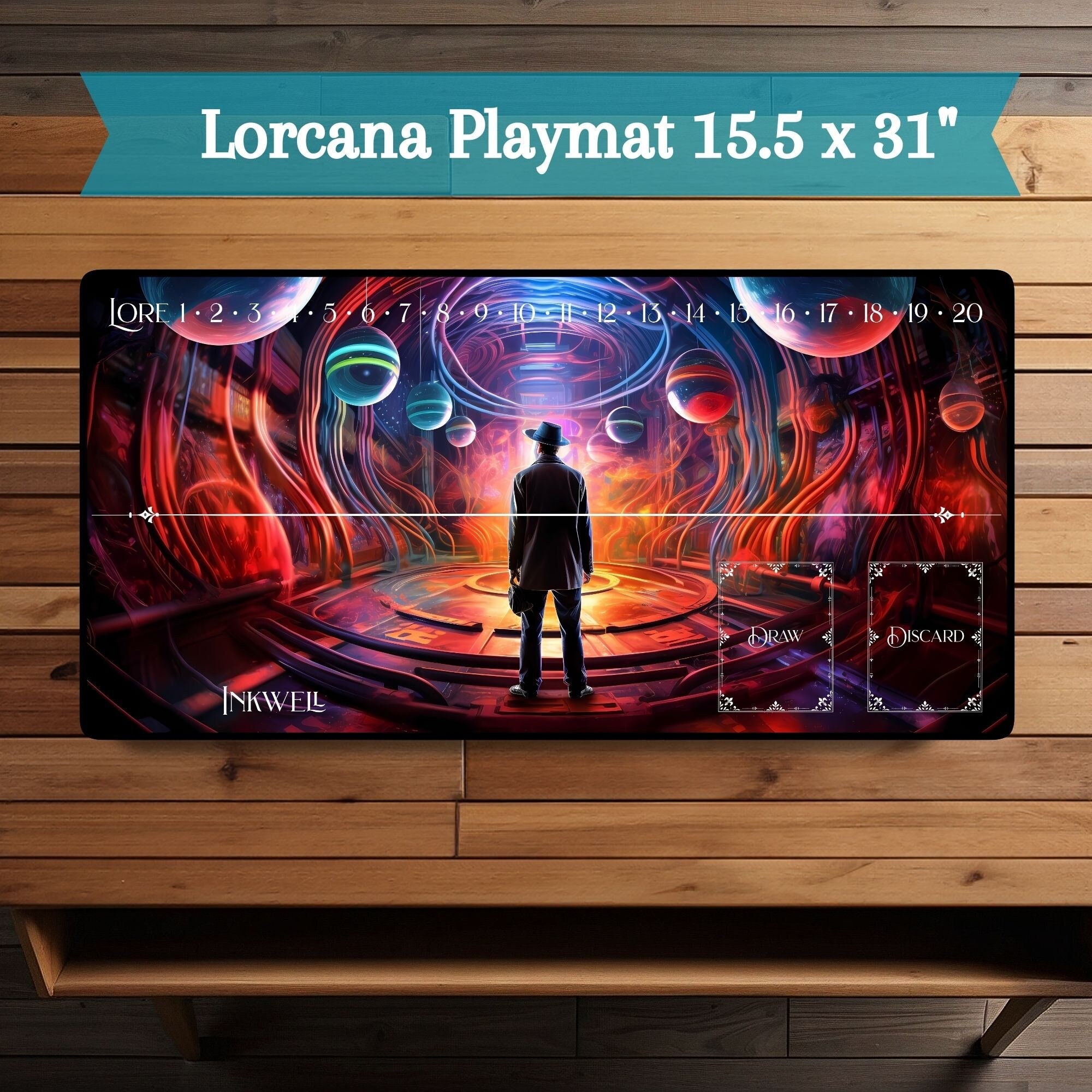 Dr Who TARDIS Inspired Master Time & Space TCG Lorcana Playmat Board ...