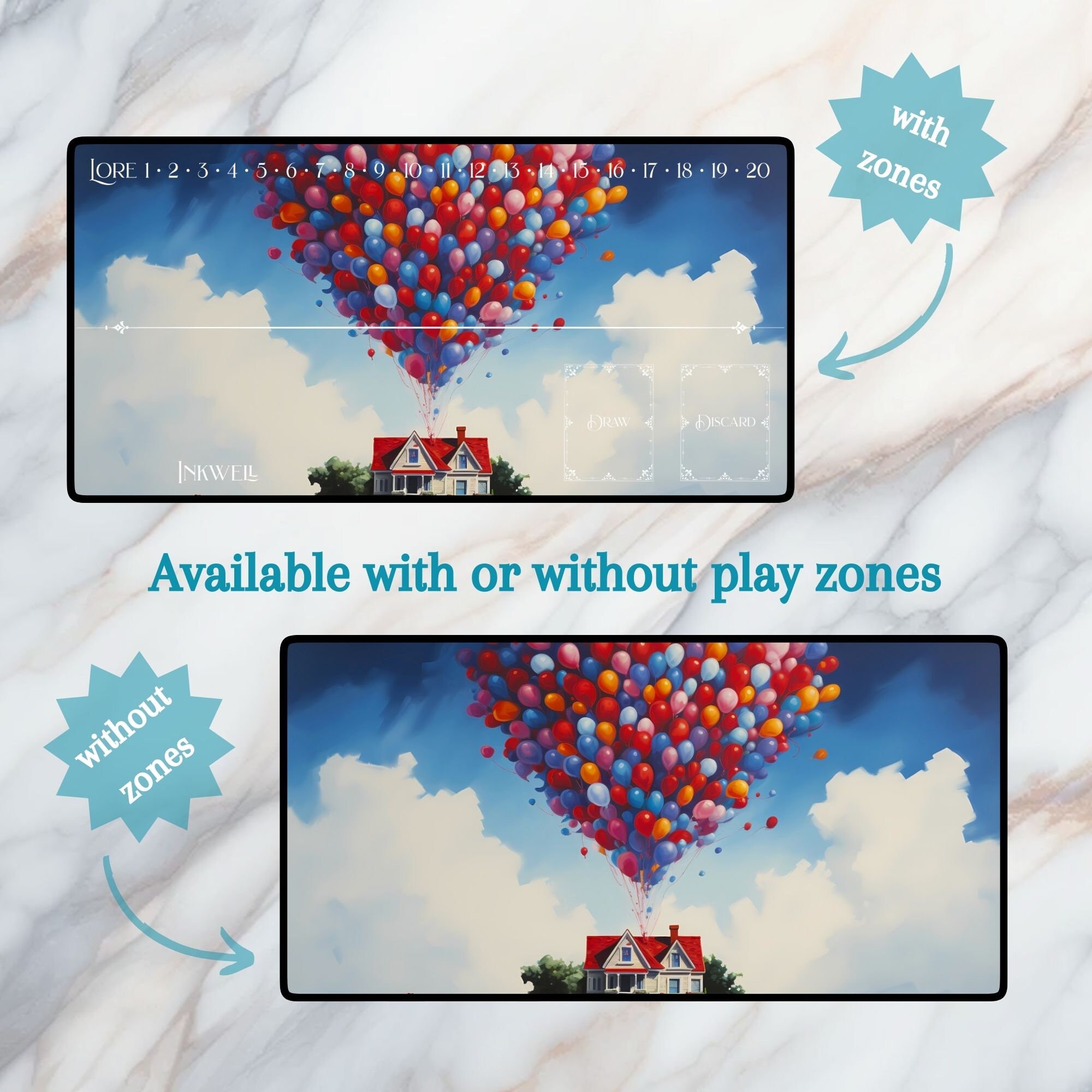 Disney UP Inspired TCG Lorcana Playmat Board Game Gifts for Gamers ...