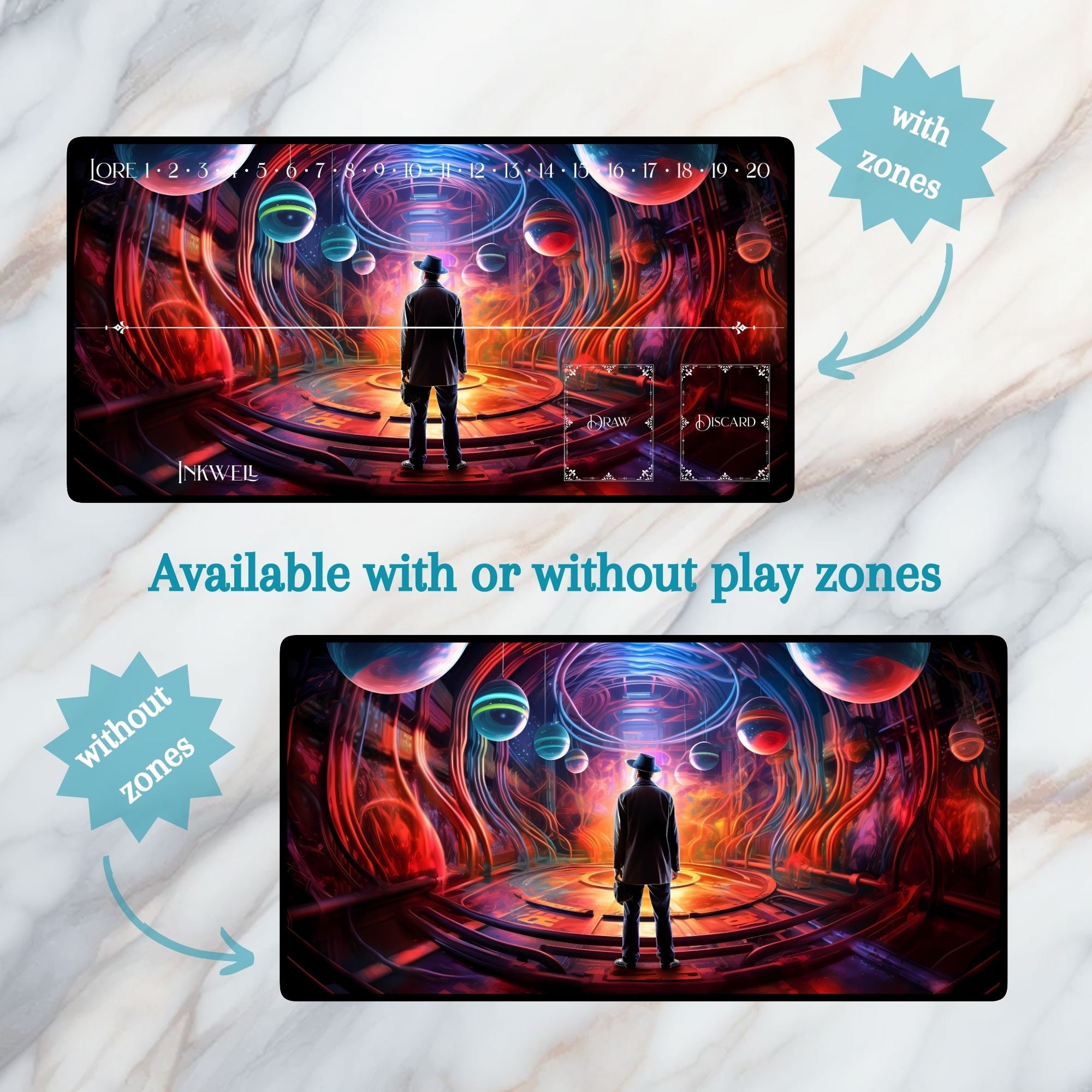 Dr Who TARDIS Inspired Master Time & Space TCG Lorcana Playmat Board ...
