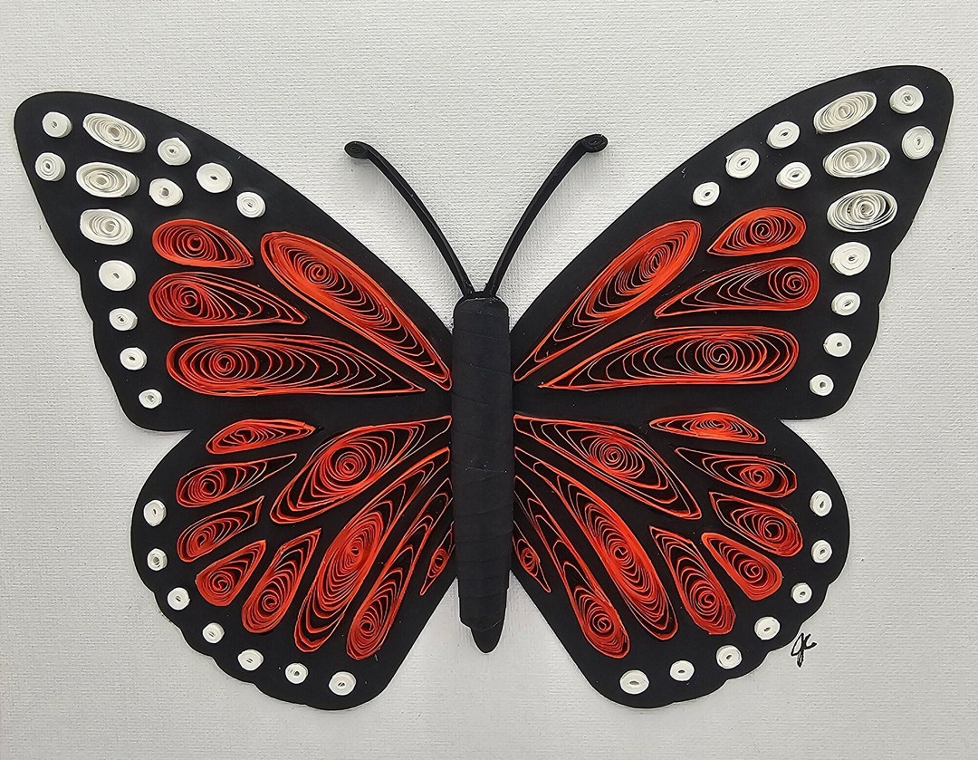 Monarch Butterfly, Quilled Butterfly, 8x10 - Etsy