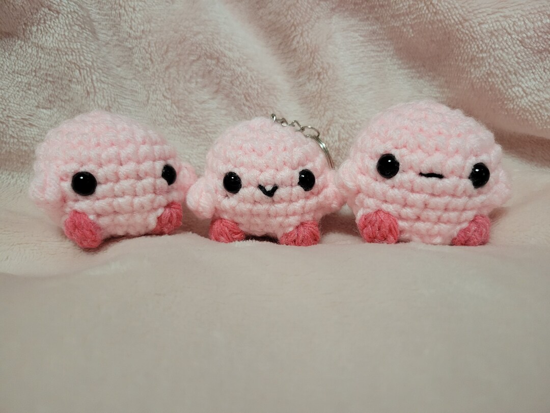 Kirby Crochet Amigurumi Plush Keychain - Etsy