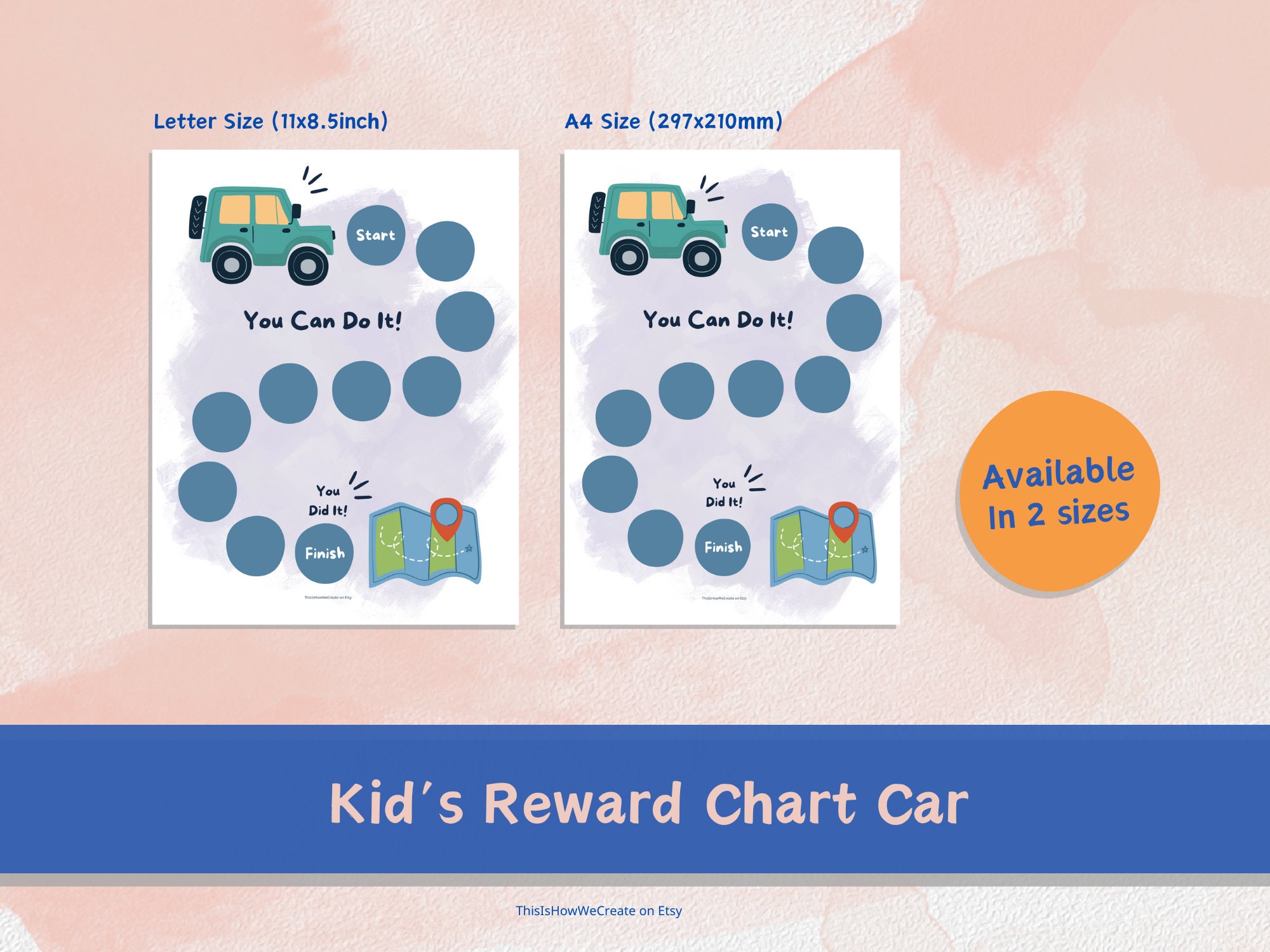 Kids Reward Chart Car. Toddler Reward. Chore Chart. Car Reward Chart ...