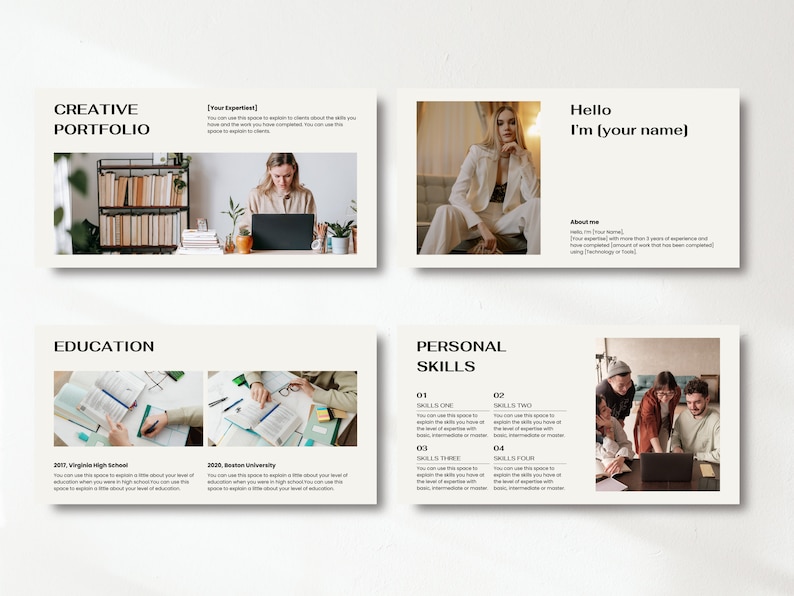 Portfolio Template | Portfolio Template for Social Media Manager ...