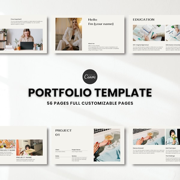 Career Portfolio Template - Etsy