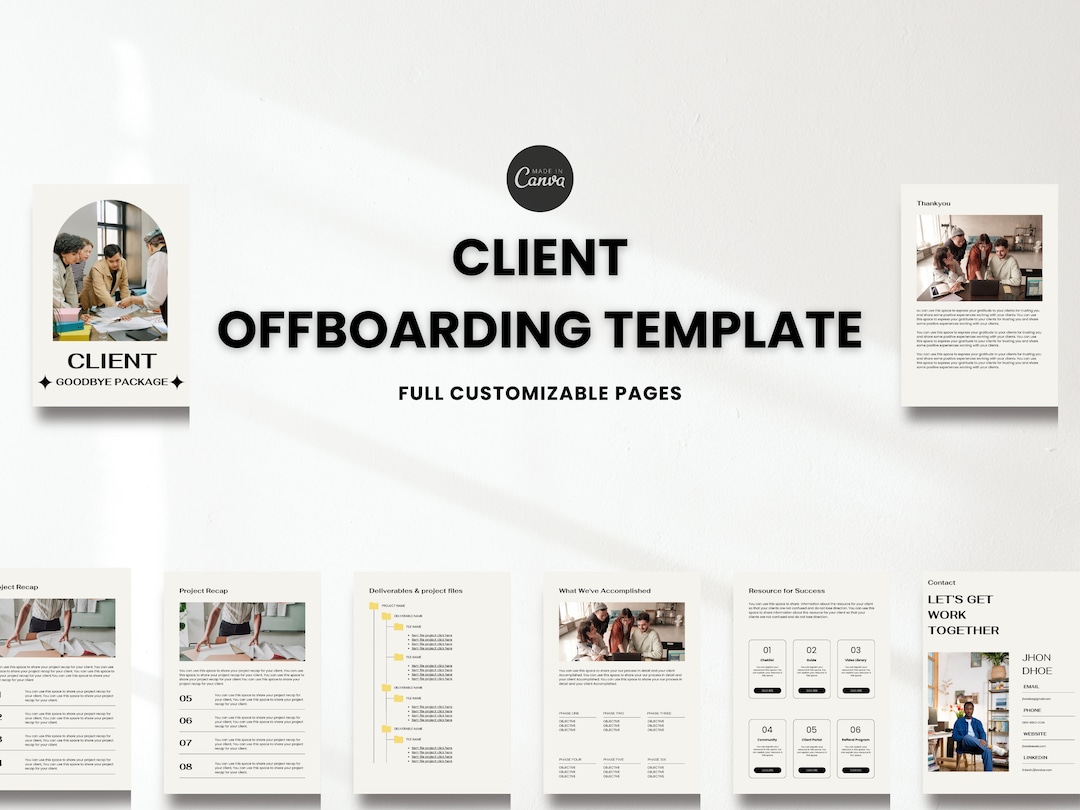 Client Offboarding Packet Template Client Goodbye Packet Client ...