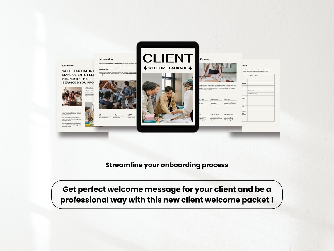New Client Welcome Packet Welcome Packet Template Service & Pricing ...