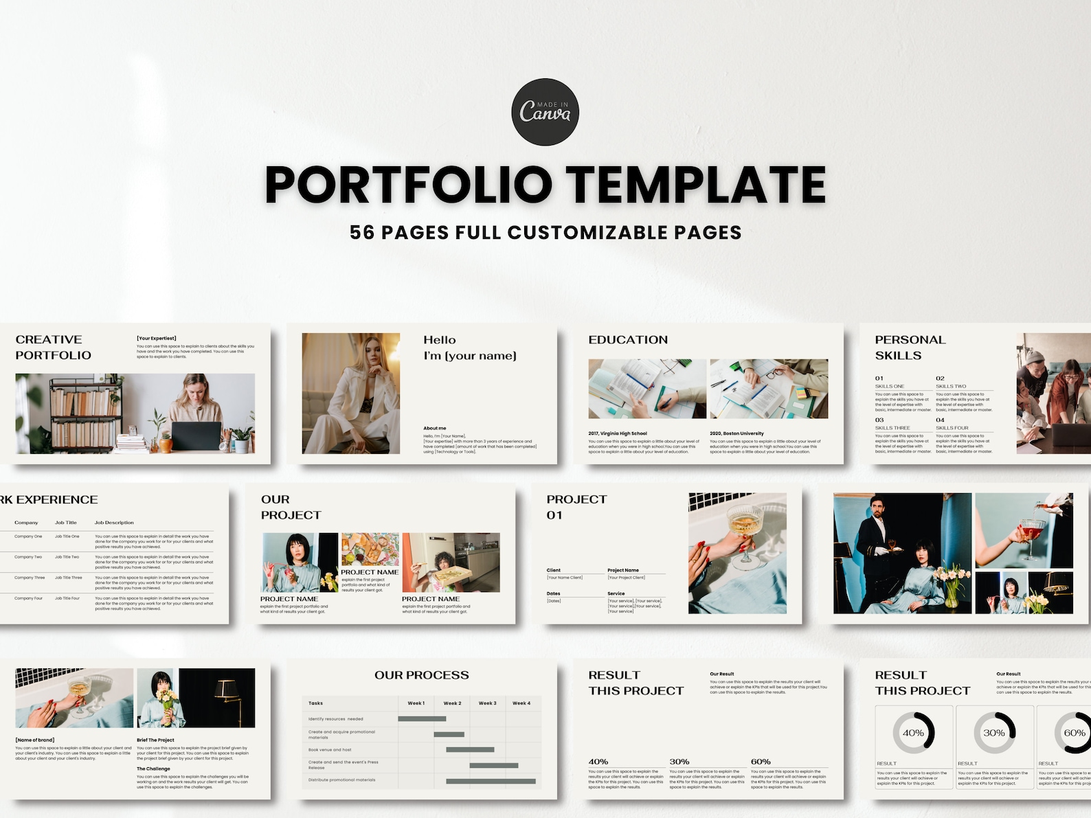 Portfolio Template | Portfolio Template for Social Media Manager ...