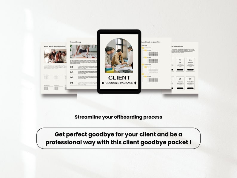 Client Offboarding Packet Template Client Goodbye Packet Client ...