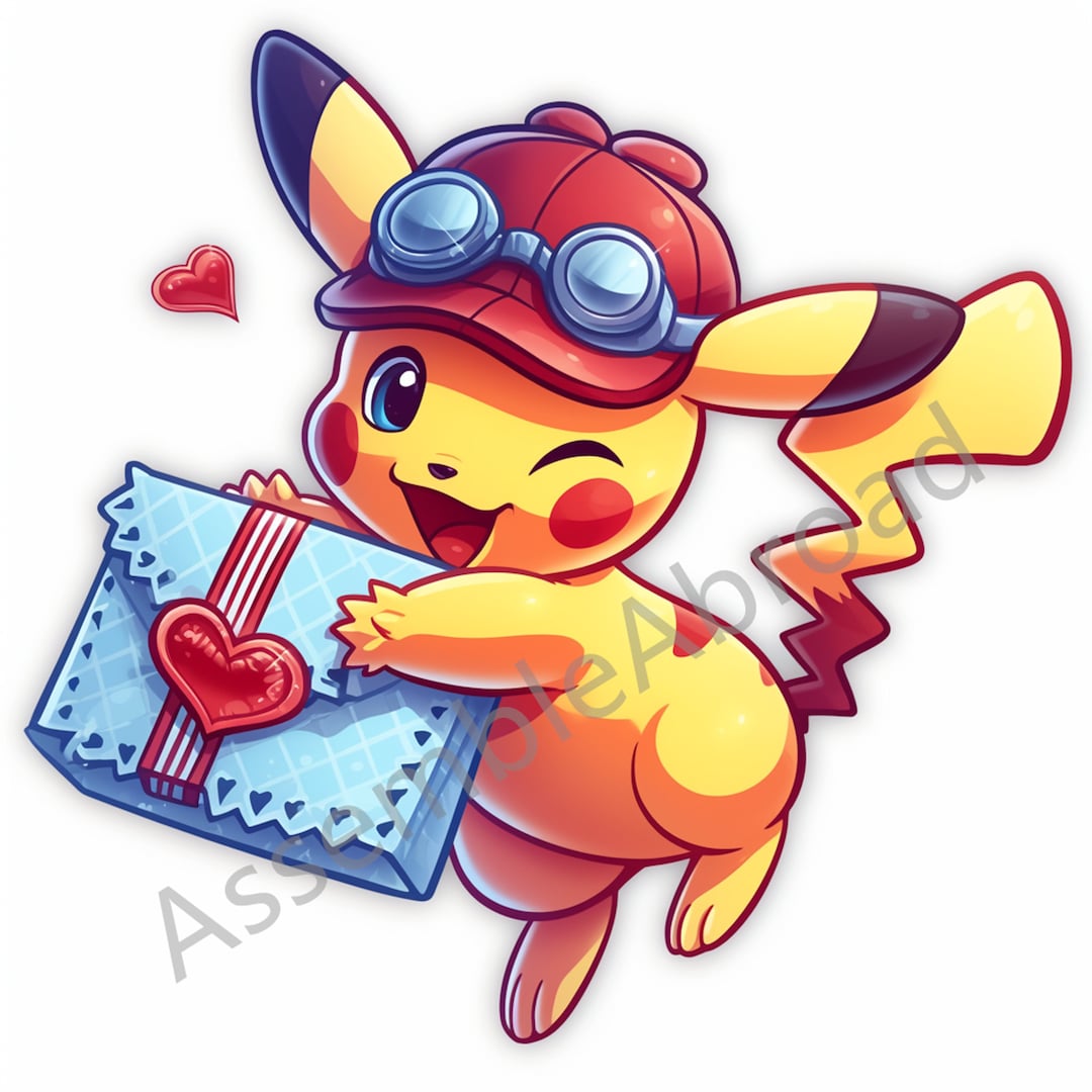 Pikachu Png,best Gifts for Her a Set of 5 Envelope Love Letter Pikachu ...