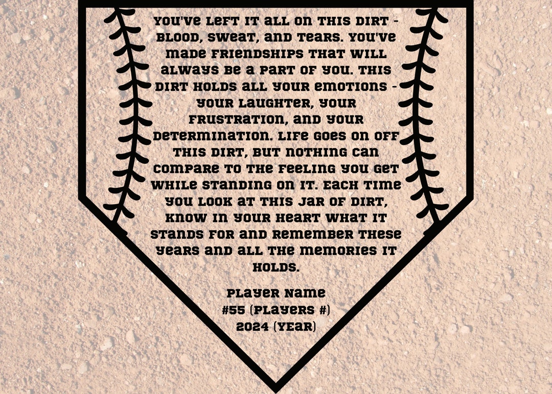 Baseball / Softball Graduation Gifts on This Field, Printable ...