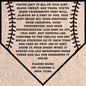 Baseball / Softball Graduation Gifts on This Field, Printable ...