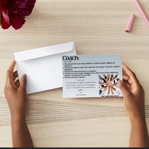 Personalized Coach Gifts - Coach Definition - Coach Card - Thank You ...