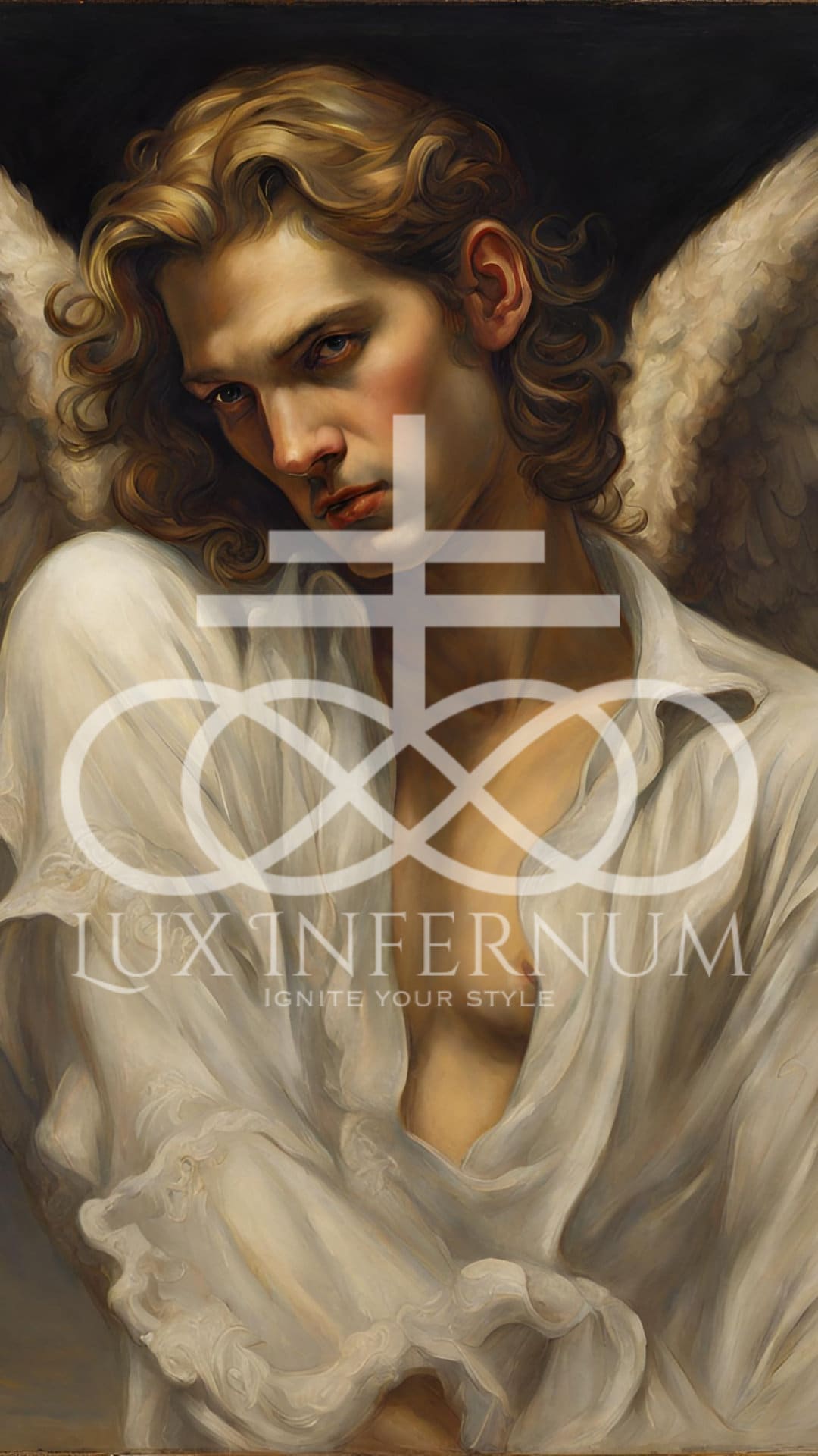 2 Pack - Baroque Painting Lucifer Inspired Phone Wallpaper Lock Screen ...