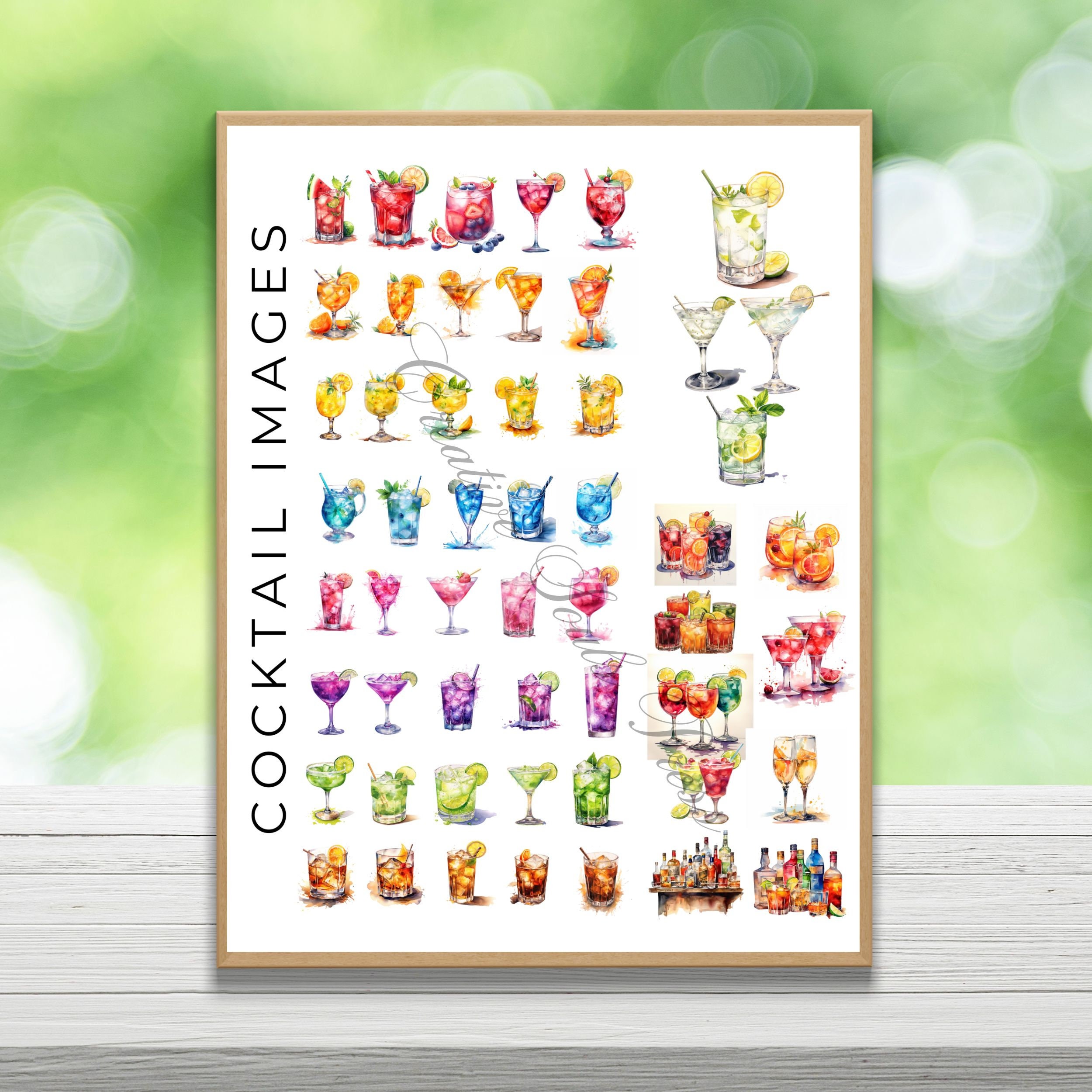 Modern Drink Menu Templates Weddings, Cash Bar, Club, Private Events ...