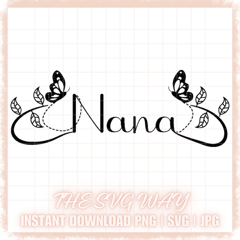 Nana SVG, Grandma SVG, Nana PNG, Gigi Svg, Retired Svg, Butterfly Svg ...