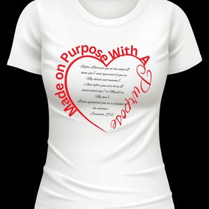 Made on Purpose Bible Quote Design: Self-love Inspiration - Etsy