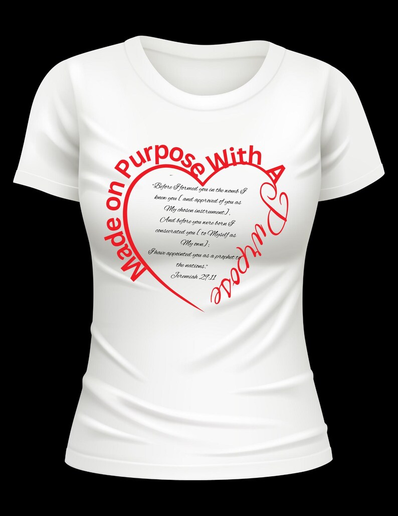 Made on Purpose Bible Quote Design: Self-love Inspiration - Etsy
