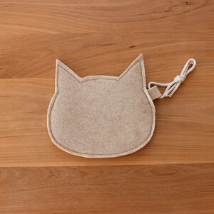 Felt Pouch(cat)cat Motif, Accessories Storage, Coin Purse, Key Case ...
