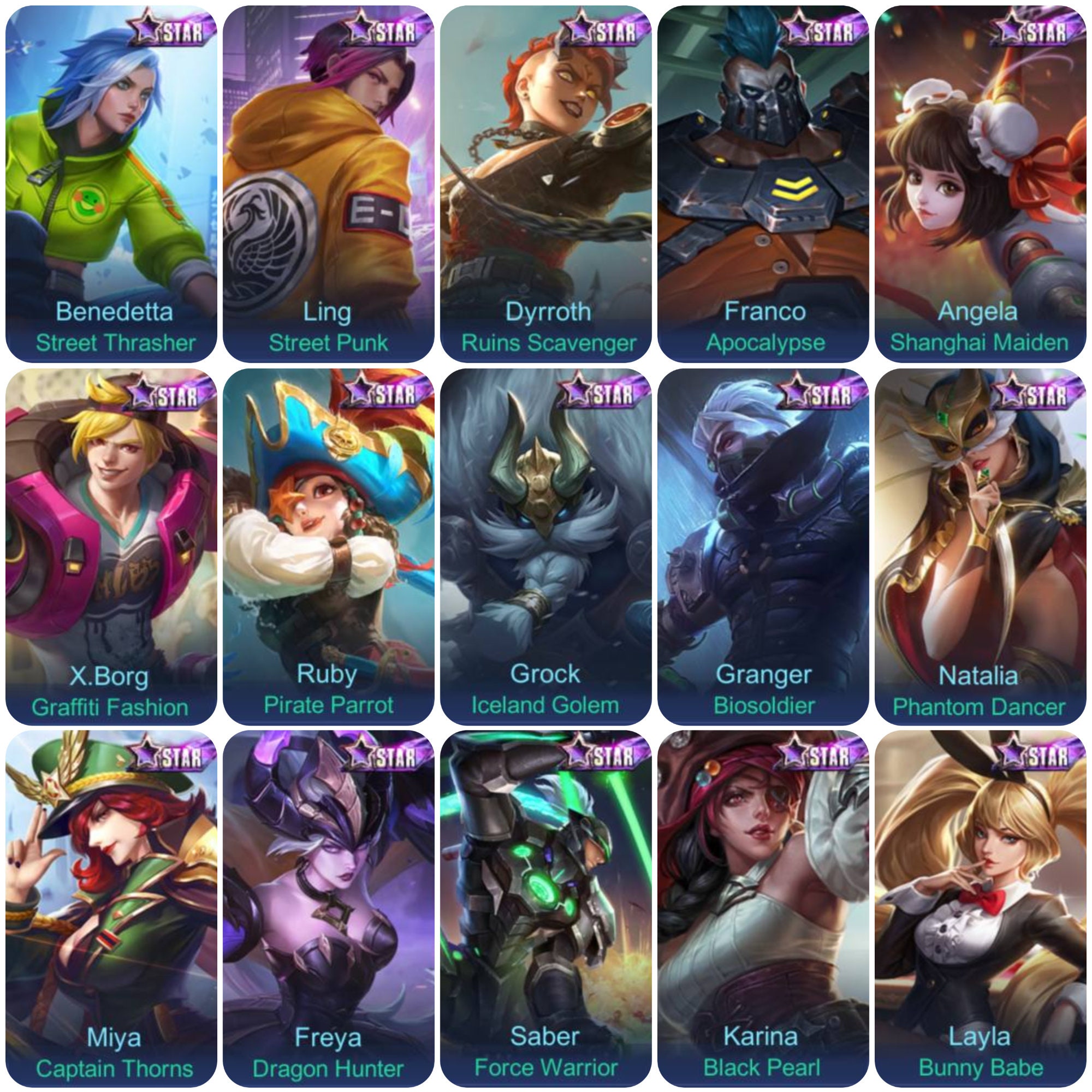 328 Skins Mobile Legends Account MLBB Account/ml Account 81 - Etsy
