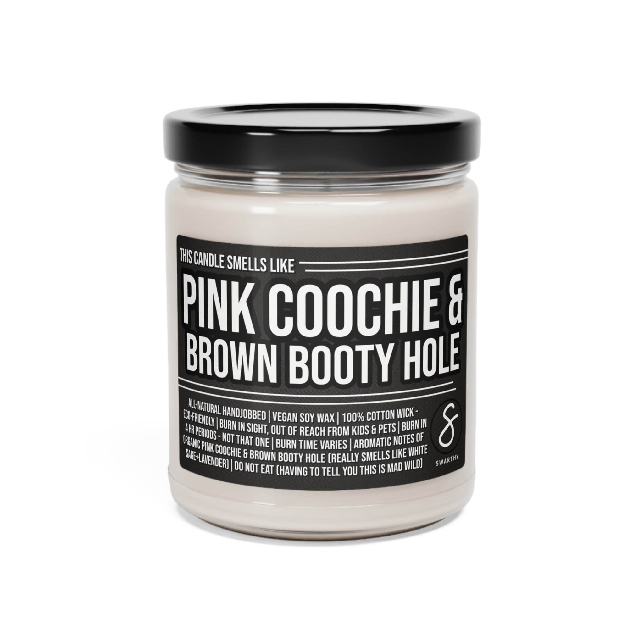Pink Coochie & Brown Booty Hole Soy Candle 9oz 5 Scents Adult Humor ...