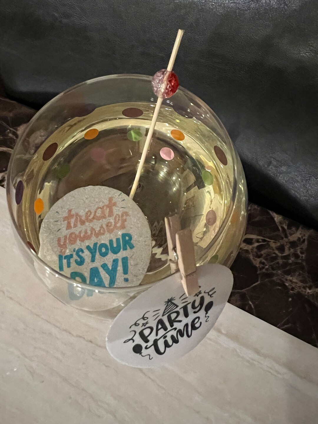 Birthday Themed Edible Cocktail Toppers (24 Count) - Etsy