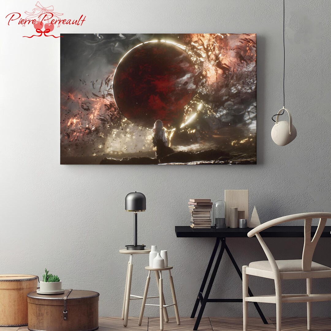 Clair Obscur Expedition 33 Canvas – Fantasy Sci-fi Wall Art, Ethereal ...