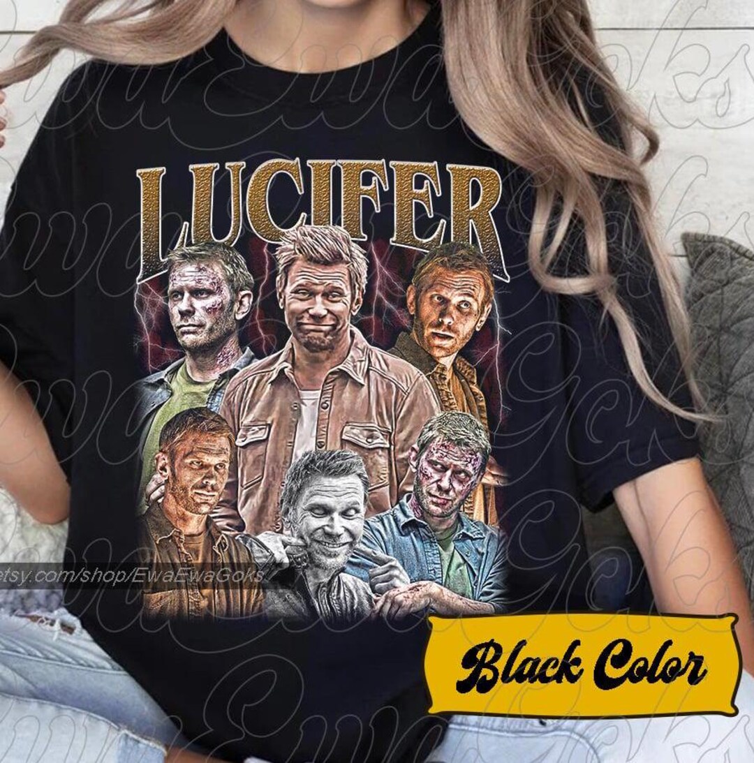 Limited Lucifer Shirt Vintage Style Graphic Tee T-shirt Unisex Men ...