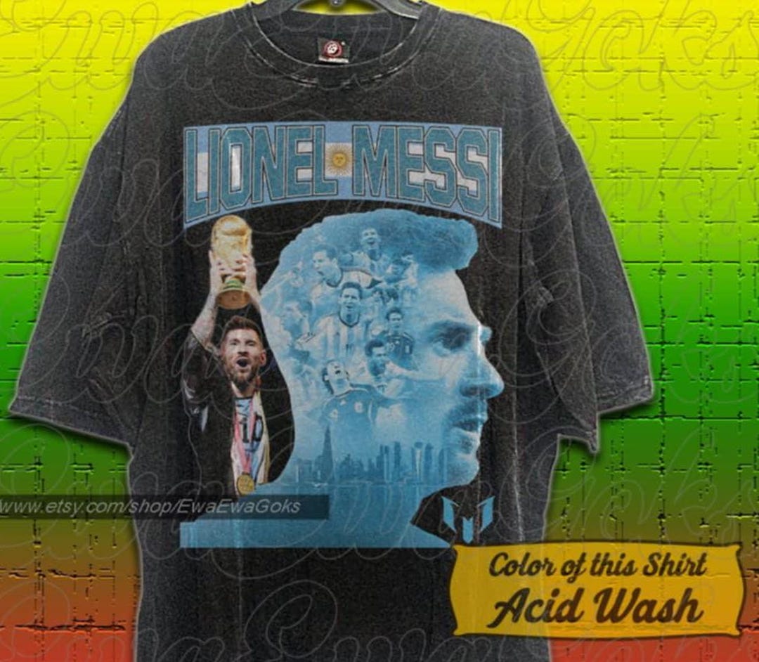 Limited Lionel Messi Argentina Shirt Comfort Colors Vintage Wash ...