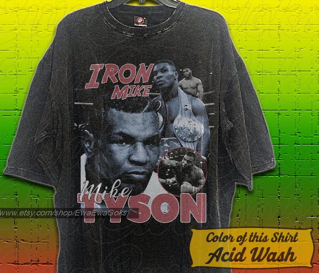 Limited Mike Tyson Iron Comfort Colors Vintage Wash Oversized Tshirt - Etsy