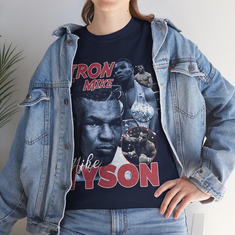 Retro Mike Tyson Bootleg T-shirt, Vintage Boxing Graphic Tee Shirt ...