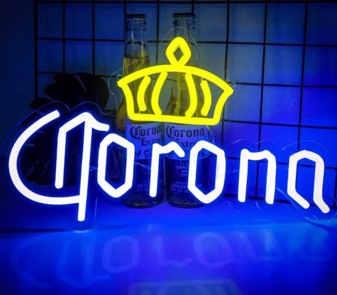 CORONA Neon Light for Wall Decor LED Logo for Man Caves Restaurants ...