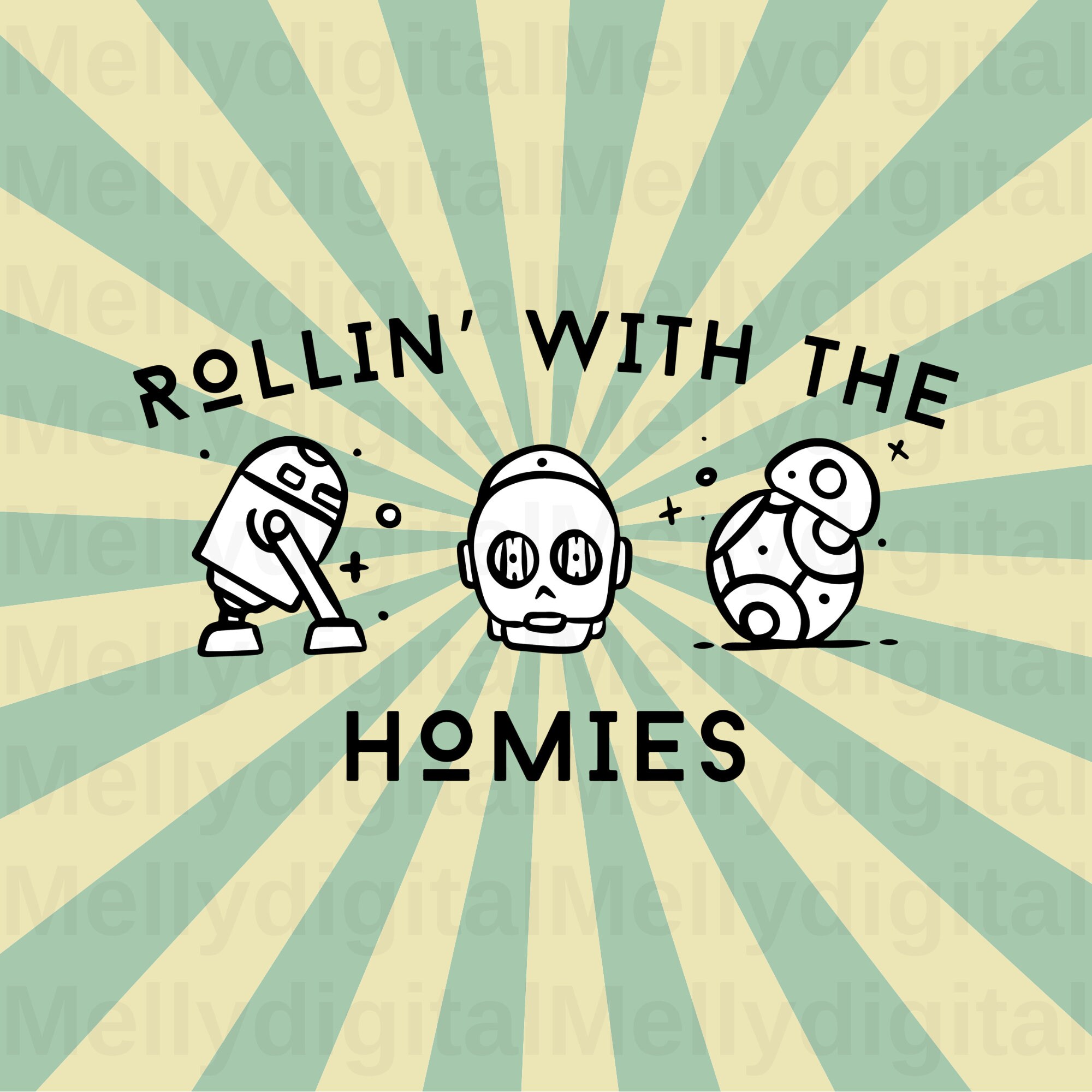 Rollin' With the Homies Svg, Star Wars Svg, Vinyl Cut File, Svg, Pdf ...