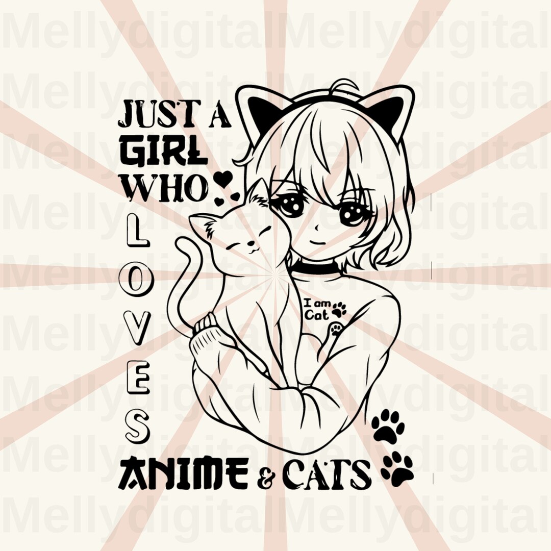 Anime girl svg, anime svg, arquivo de corte de vinil, Svg, Pdf, Jpg ...