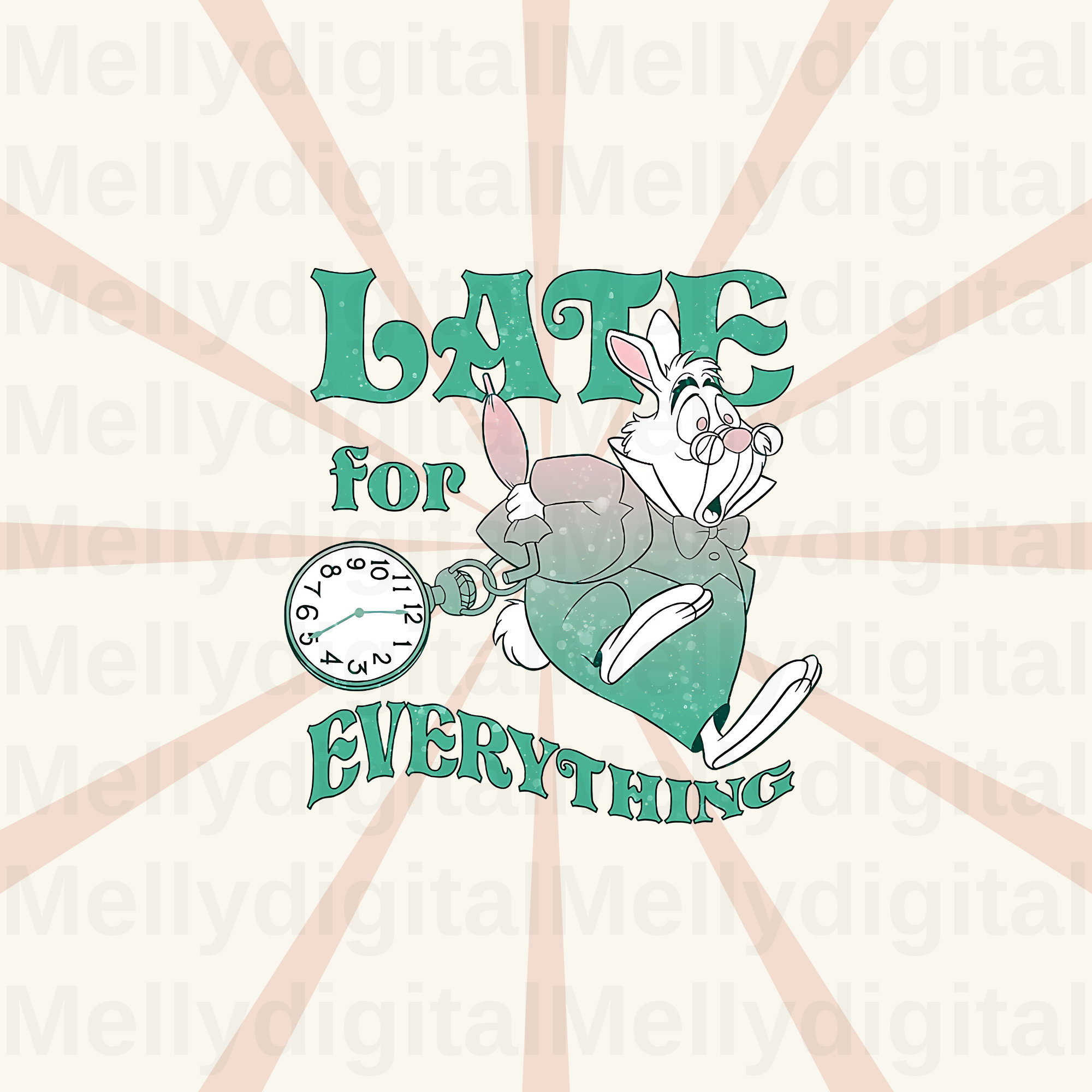 Inspired Late for Everything White Rabbit Svg, White Rabbit Svg, Vinyl ...