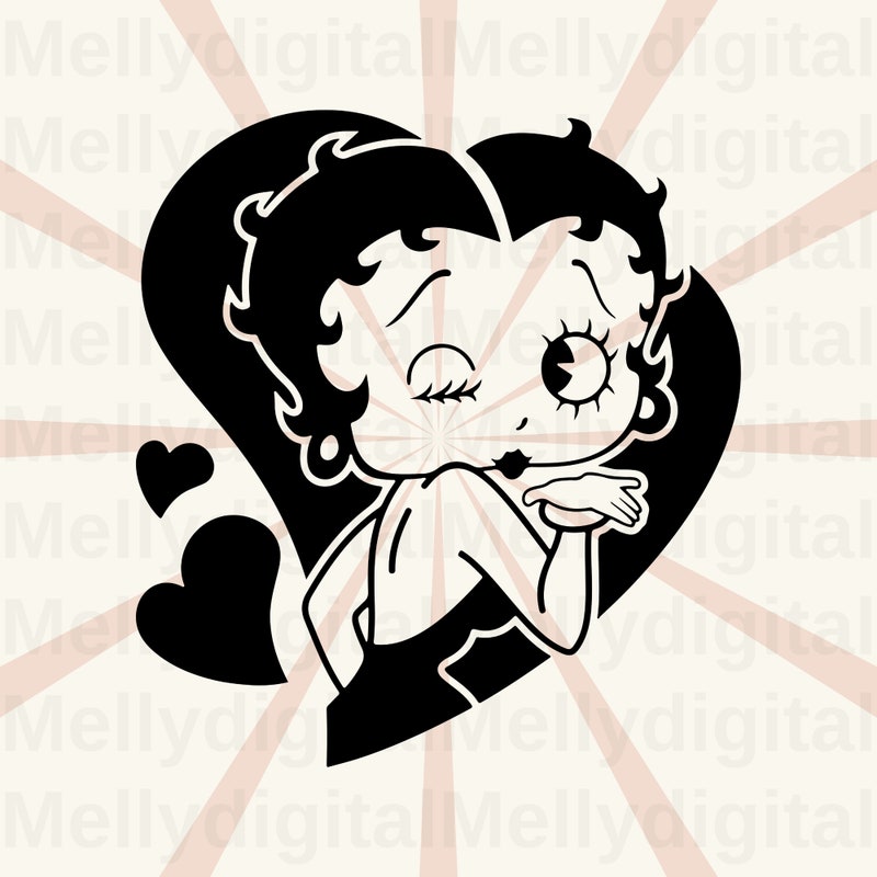 Betty Boop Svg Files - Etsy