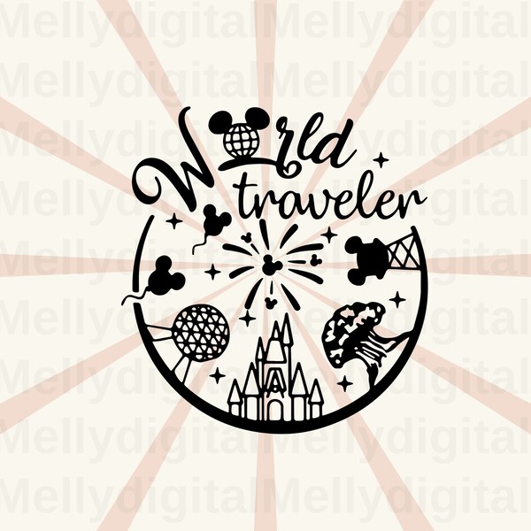 World Traveler Svg - Etsy