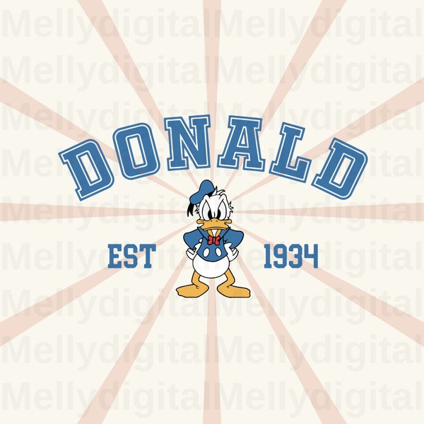 Donald Duck Svg - Etsy