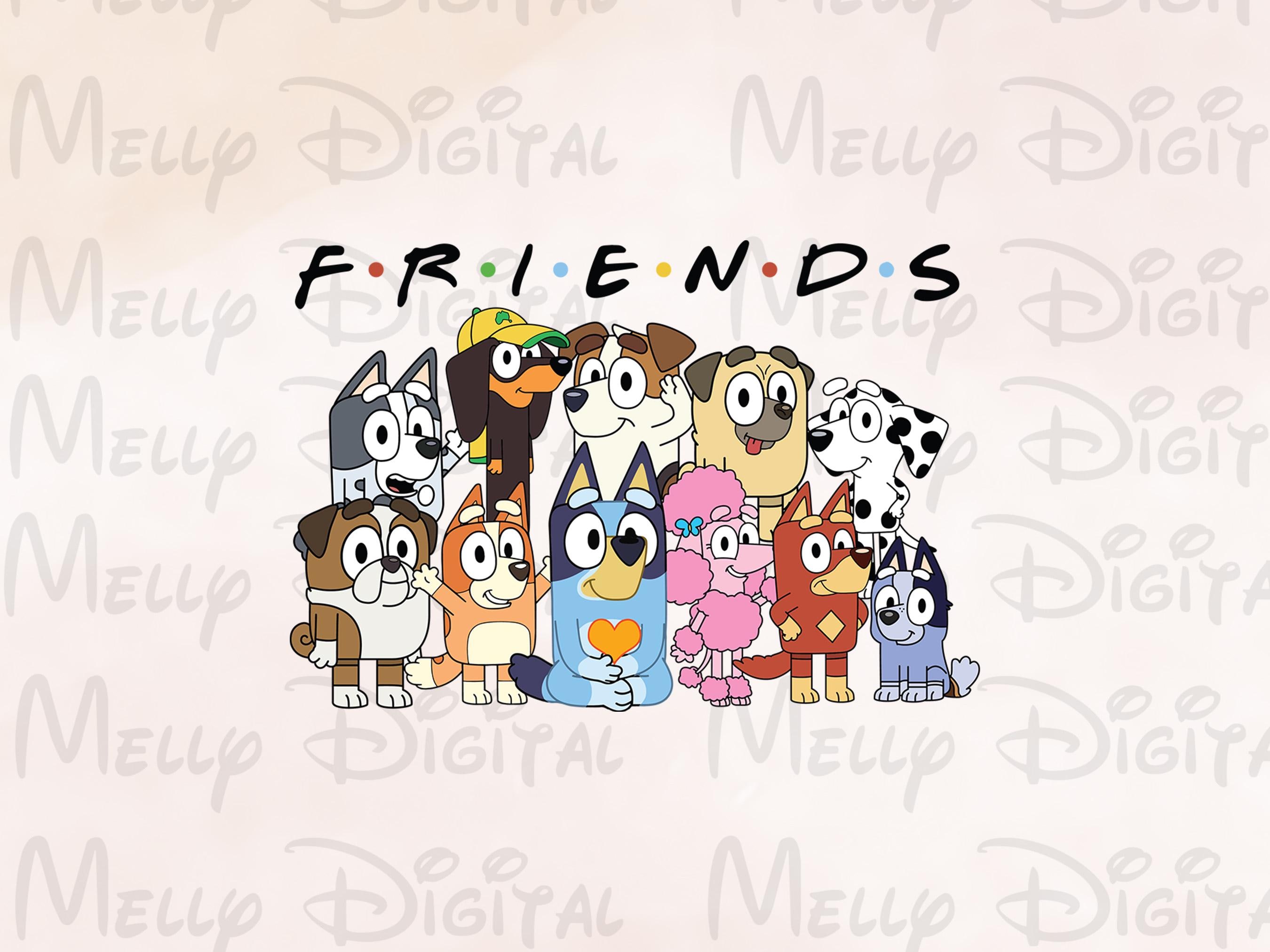 Bluey Friends SVG, Bluey Bingo Friends SVG, Bluey Cartoon Characters ...
