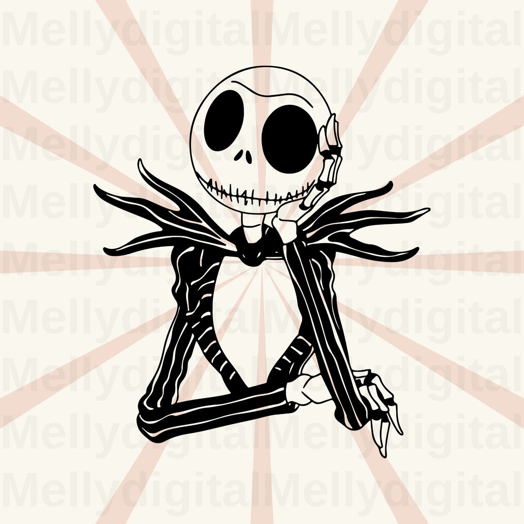 Jack Skellington Svg, Skellington Svg, Vinyl Cut File, Svg, Pdf, Jpg ...