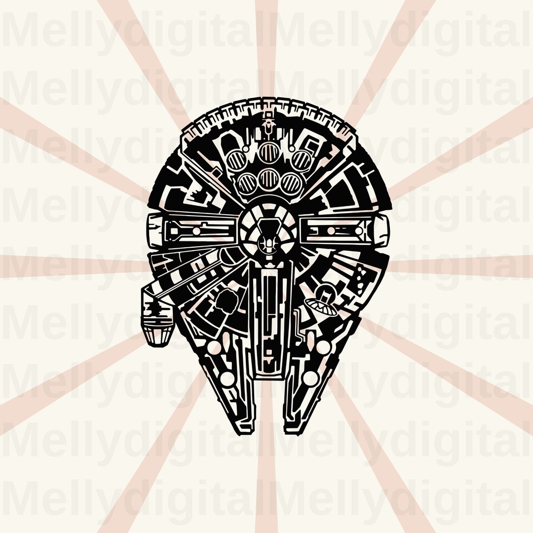 Millennium Falcon Svg, Star Wars Svg, Vinyl Cut File, Svg, Pdf, Jpg ...