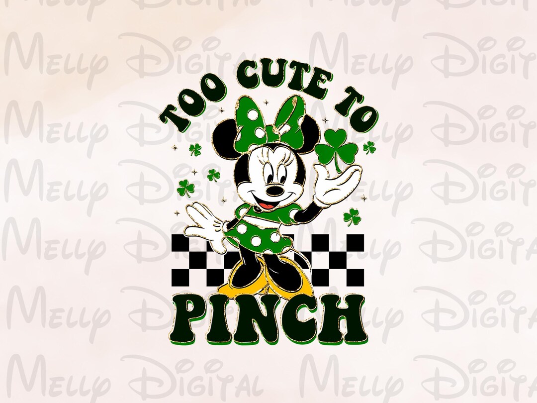 Funny Disney Too Cute to Pinch Png, Mouse Png, Minnie Png - Etsy