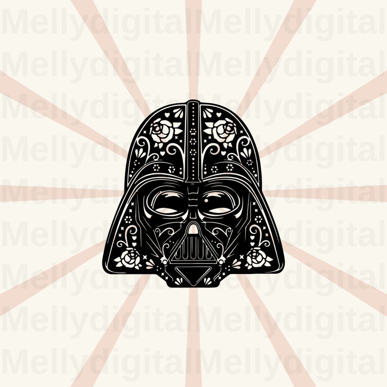 Darth Vader Svg, Star Svg, Floral Svg, Vinyl Cut File, Svg, Pdf, Jpg ...