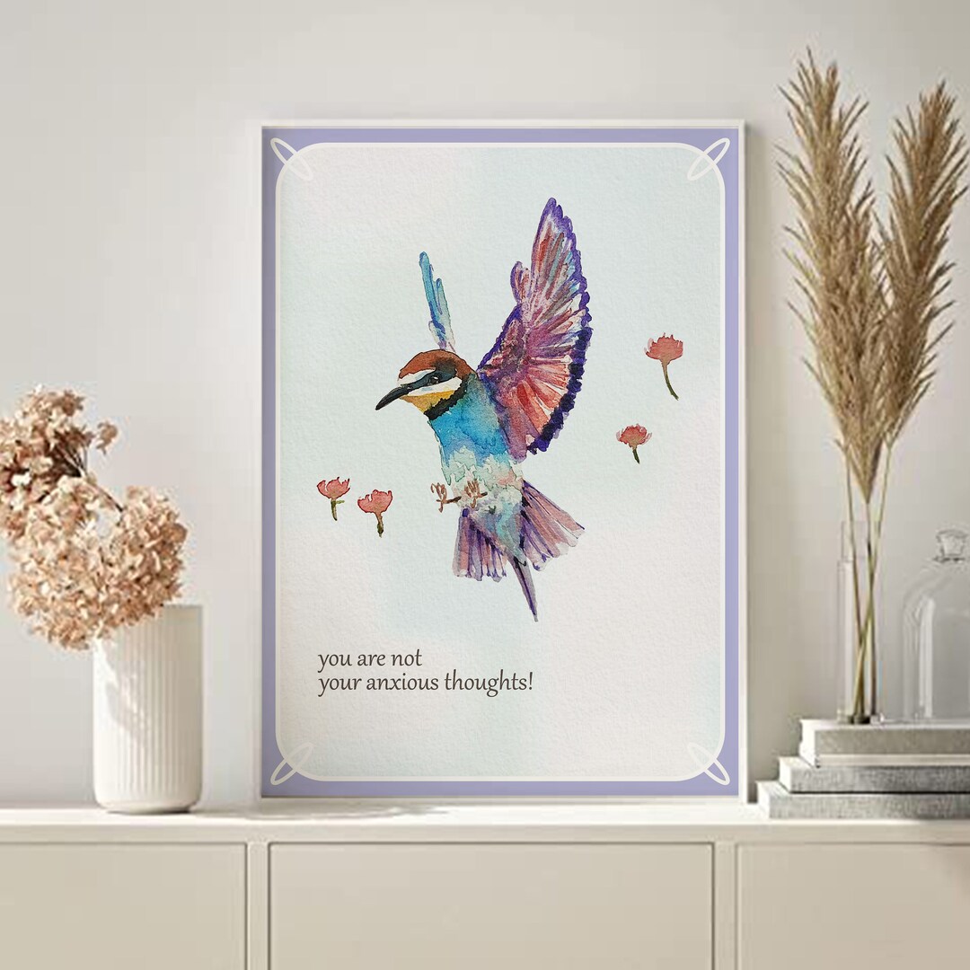 Bird & Quotes Baby Blue Mental Awareness Encouraging Words Daily ...