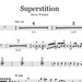 Horn Charts for superstition by Stevie Wonder 5 Horns Plus Keys, Bass ...