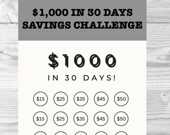 500 Money Saving Challenge | Save 500 in 30 Days | Printable 500 ...